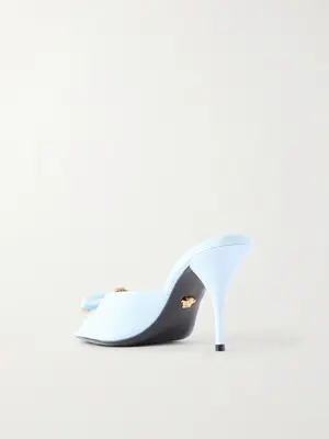 Versace Opera Embellished Patent-leather Mules