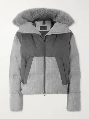 Sease Arlo Vampire 3.0 Hooded Quilted Cashmere-blend Down Ski Jacket - Gray
