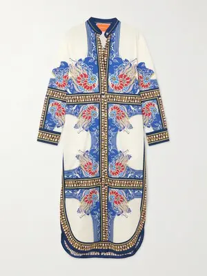 La DoubleJ Printed Cotton-poplin Tunic - Multi