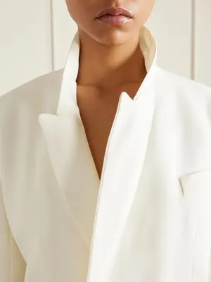 Victoria Beckham Double-breasted Crepe Blazer