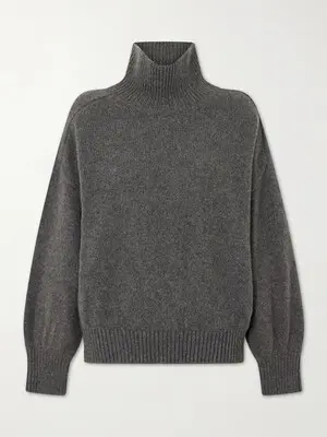 Khaite Willem Cashmere Turtleneck Sweater - Gray