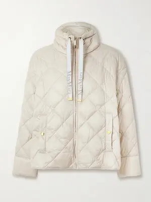 Max Mara The Cube Quilted Shell Down Jacket - Neutrals