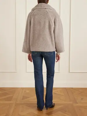 Max Mara Cambusa Alpaca, Cashmere And Silk-blend Coat