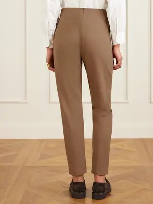 Max Mara Pergola Jersey Tapered Pants - Brown