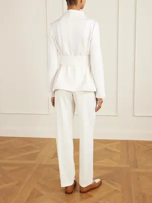 Max Mara Belted Scuba Jacket - Neutrals