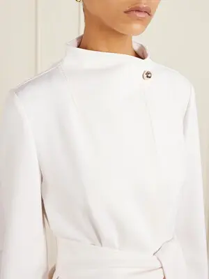 Max Mara Belted Scuba Jacket - Neutrals