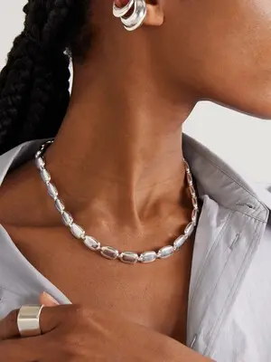 Lié Studio The Monica -plated Necklace - Silver