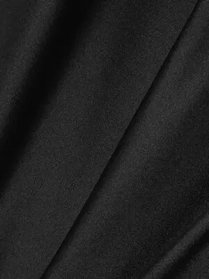 Comme Si Silk-charmeuse Straight-leg Pants - Black
