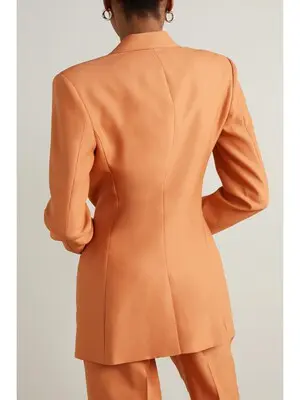 INTERIOR The Fontaine Wool And Silk-blend Blazer