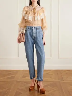 Chloé Organic High-rise Boyfriend Jeans