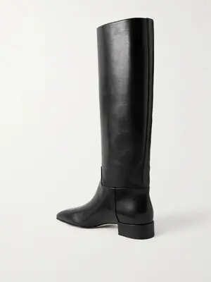 CHRISTEN Classic Square Leather Knee Boots