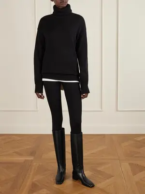 CHRISTEN Classic Square Leather Knee Boots