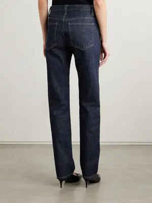 Khaite Farley High-rise Straight-leg Jeans - Blue