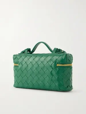 Bottega Veneta Bang Bang Intrecciato Leather Tote - Green