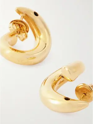 Bottega Veneta Plated Hoop Earrings