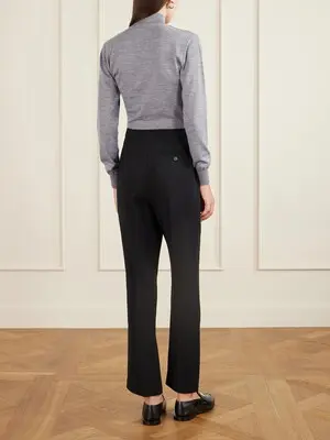 Givenchy Draped Wool-blend Turtleneck Sweater - Gray