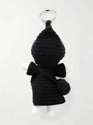 Alexander McQueen Doll Crocheted Cotton-blend Charm
