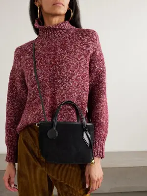 LIFFNER Sprout Micro Embellished Suede Tote
