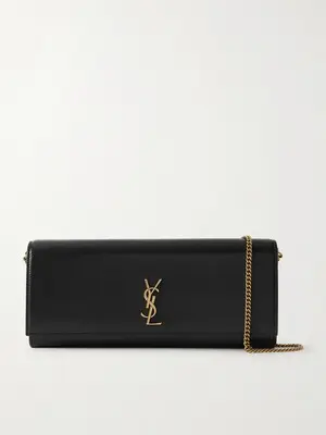 Saint Laurent Kate Embossed-leather Clutch