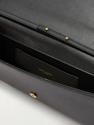 Saint Laurent Kate Embossed-leather Clutch
