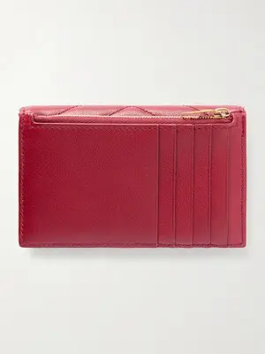 Saint Laurent Cassandre Matelassé Leather Wallet - Red