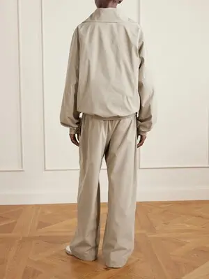 Balenciaga Oversized Embroidered Shell Track Jacket - Neutrals