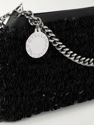 Stella McCartney Falabella Sequin-embellished Satin Shoulder Bag