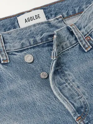 AGOLDE Arc Criss Cross Asymmetric Wide-leg Jeans - Blue