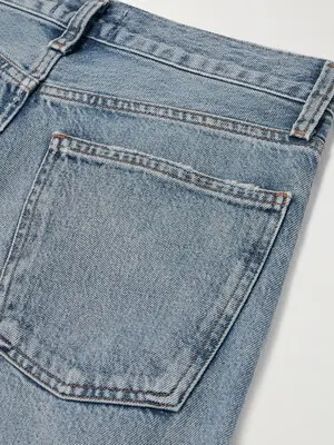 AGOLDE Arc Criss Cross Asymmetric Wide-leg Jeans - Blue