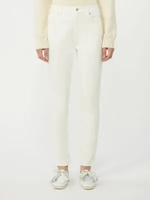 Max Mara Slim-fit Stretch Cotton Trousers