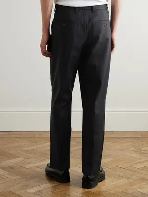 Nn07 Paw 1089 Straight-leg Cotton-blend Twill Trousers