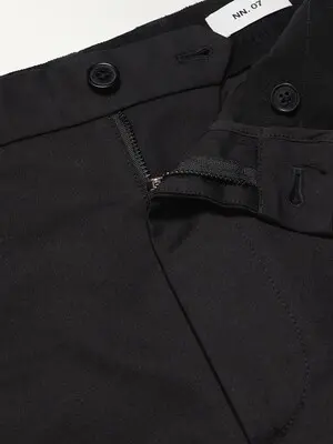 Nn07 Paw 1089 Straight-leg Cotton-blend Twill Trousers