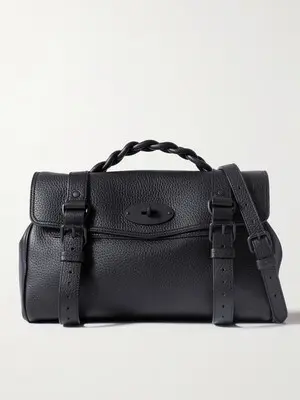 Mulberry Alexa Full-grain Leather Messenger Bag - Black