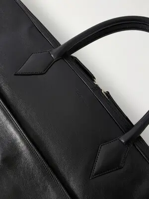 METIER Closer Full-grain Leather Suit Carrier