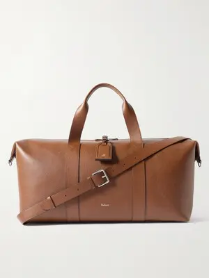 Mulberry Heritage Medium Clipper Full-grain Leather Weekend Bag