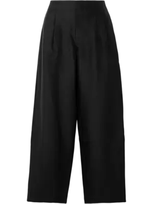 Staud Pierre Twill Wide-leg Pants