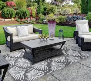 NORTHLIGHT 4'x 6' Outdoor Area Rug