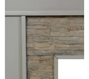 SEI FURNITURE Sei Ledgestone Fireplace With Stacked Stone