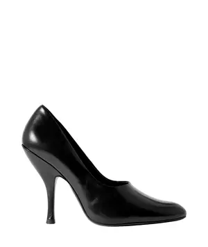 JUDE Leather Stiletto Pumps - Black