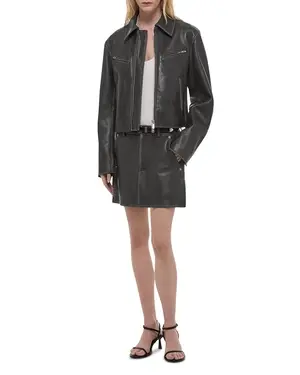 Helmut Lang Leather Biker Jacket