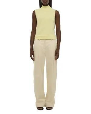 Helmut Lang Sleeveless Mock Neck Sweater