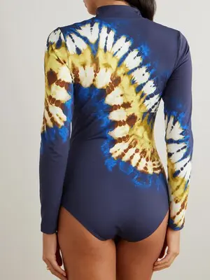 ALEMAIS Martine Tie-dye Half-zip Swimsuit