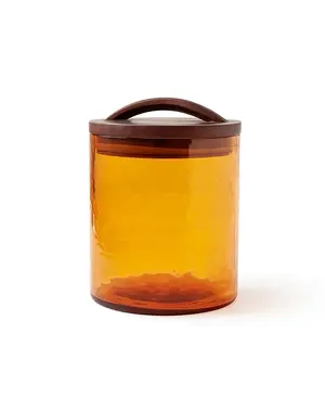 CREATIVE WOMEN Glass Canister - Amber