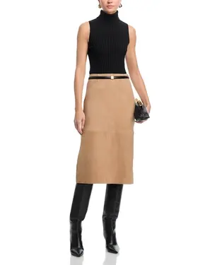 Simkhai Harriso Leather Skirt