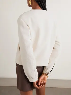BLAZÉ MILANO Missy Gliss Cotton-blend Tweed Jacket - Neutrals