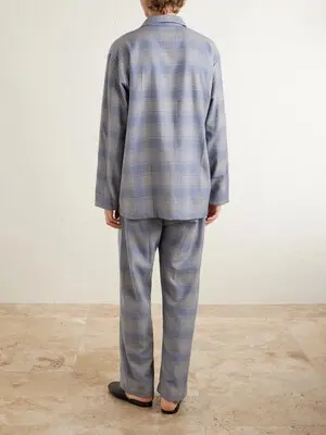 Derek Rose Kelburn 52 Checked Cotton Pyjama Set
