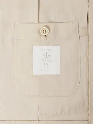Eleventy Lyocell And Linen-blend Suit Jacket