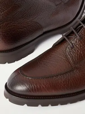 EDWARD GREEN Cranleigh Full-grain Leather Boots - Brown