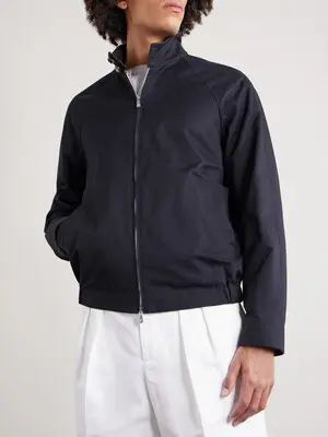 Brunello Cucinelli Cotton-blend Twill Bomber Jacket