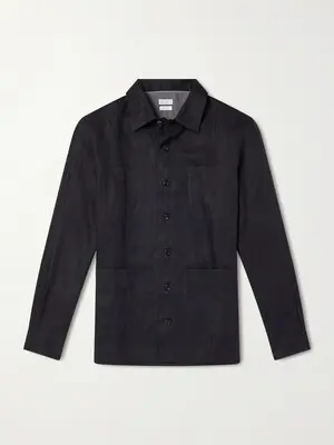 Men's Black Linen